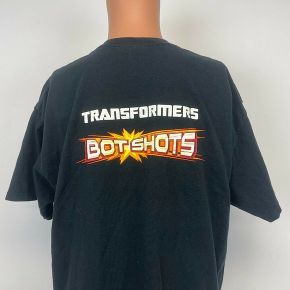 Gildan | Shirts | Transformers Bot Shots Battle Game Double Sided T ...